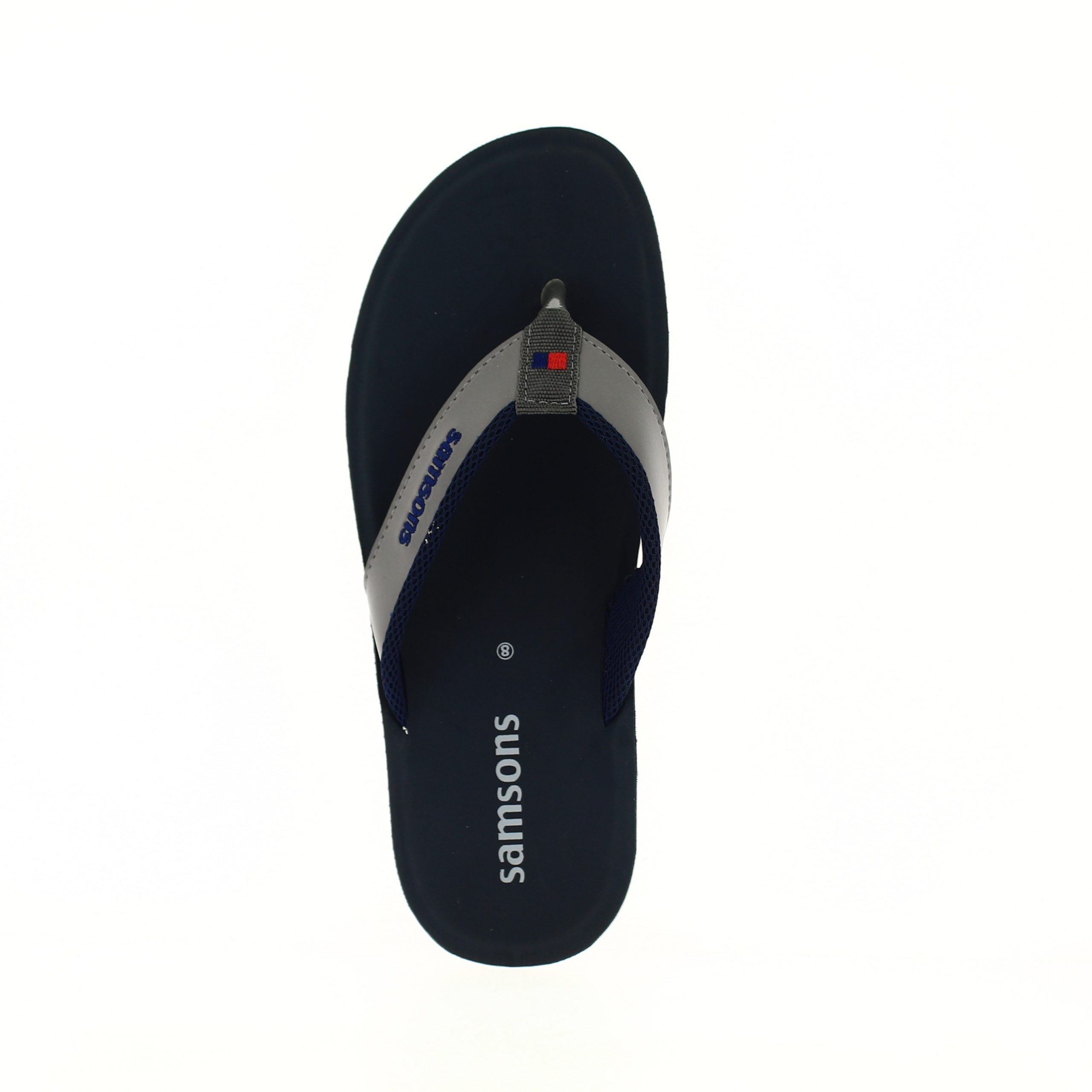 samsons Men Casual V-strap Slippers BLUE | DSI Footcandy